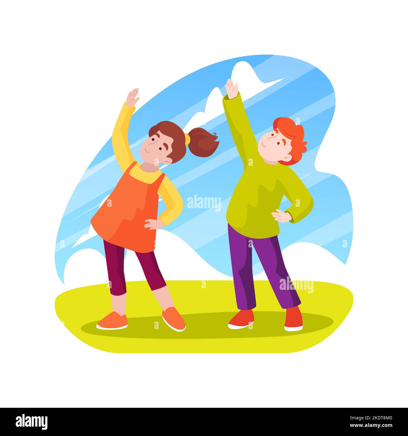 Dancing isolated cartoon vector illustration Stock Vector Image & Art ...