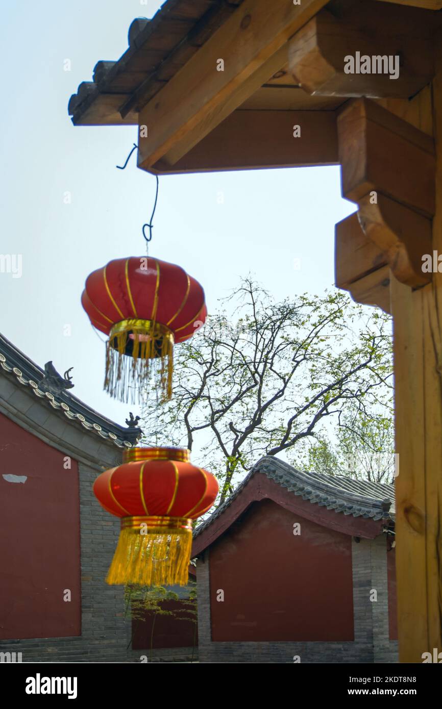 Lingyan temple nine mountain Stock Photo - Alamy