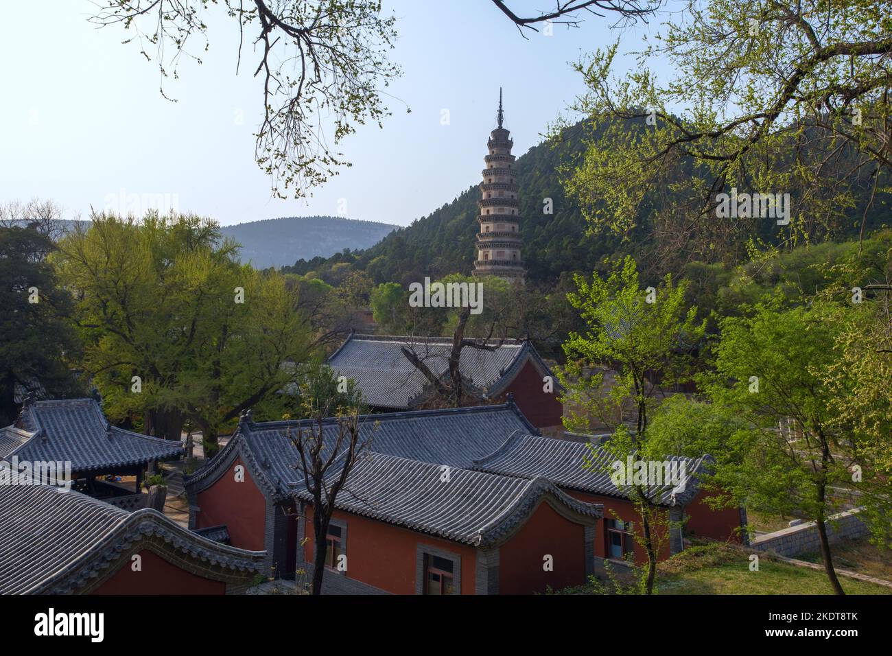 Lingyan temple nine mountain Stock Photo - Alamy