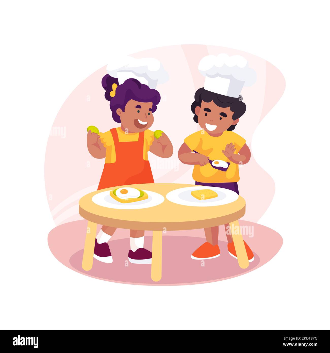 Simple cooking skills isolated cartoon vector illustration Stock Vector ...