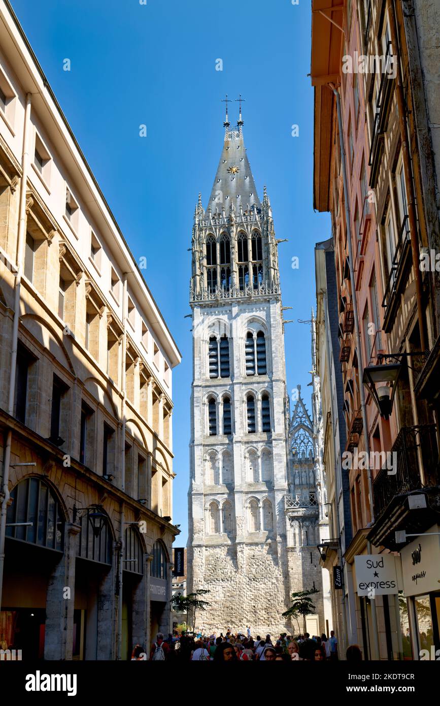 Rouen Normandy France. Notre Dame Cathedral Stock Photo - Alamy