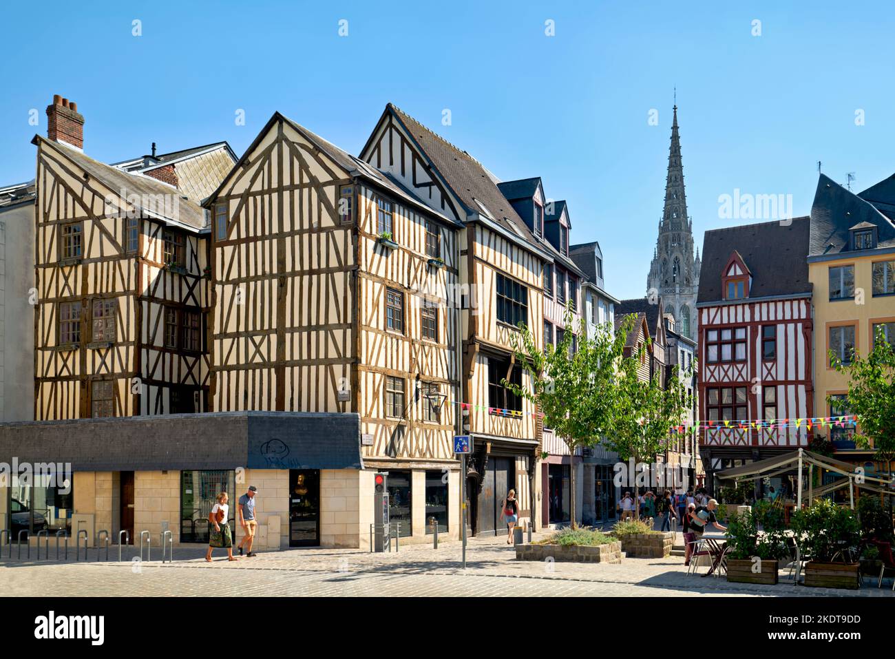 Rouen Normandy France. Timber Houses Stock Photo - Alamy