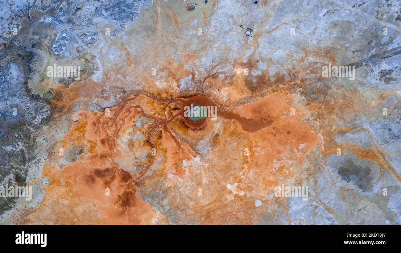 Qinghai Aiken spring aerial Angle Stock Photo - Alamy