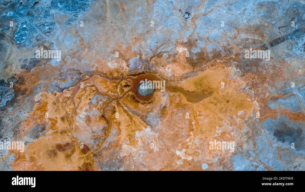 Qinghai Aiken spring aerial Angle Stock Photo - Alamy