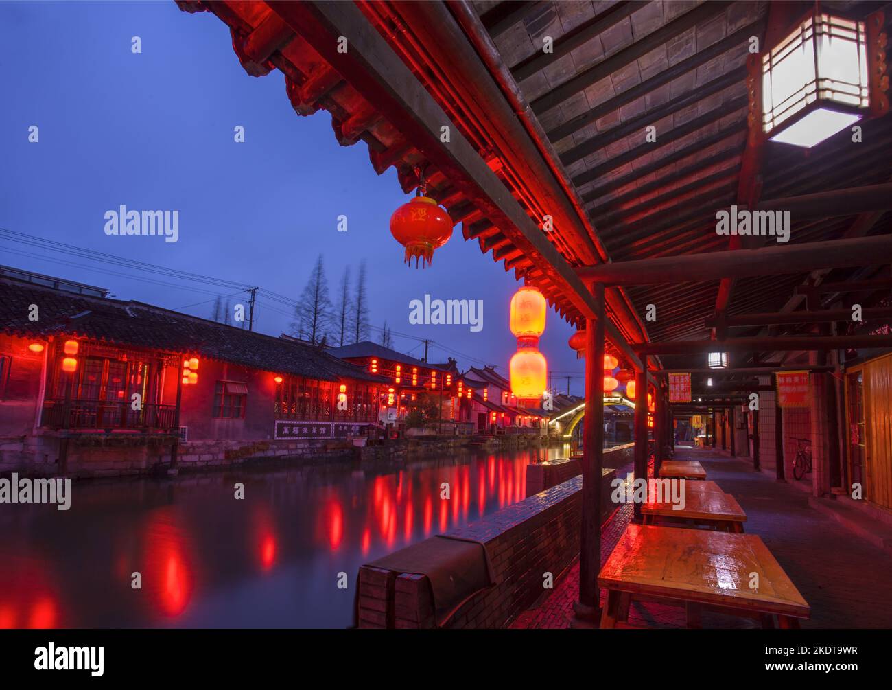 Shanghai fengjing ancient town Stock Photo - Alamy