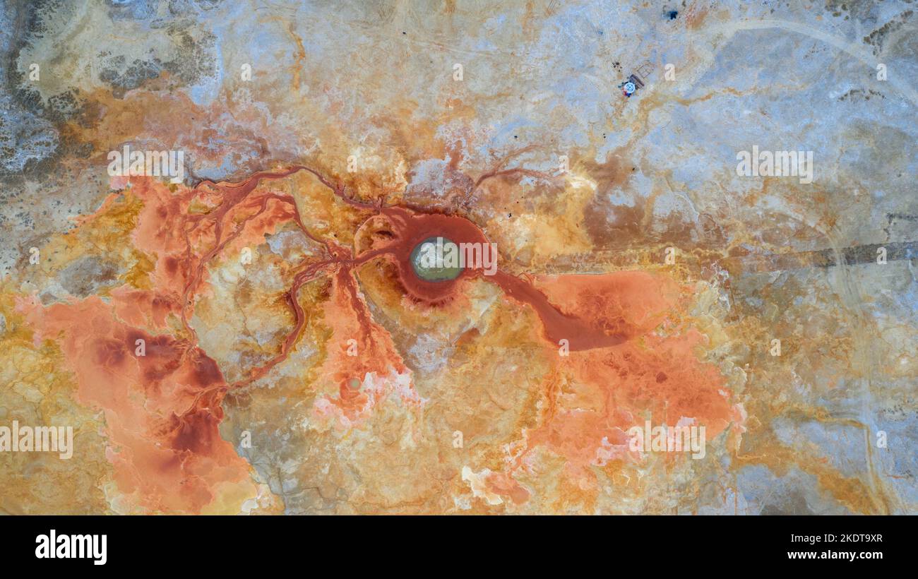 Qinghai Aiken spring aerial Angle Stock Photo - Alamy