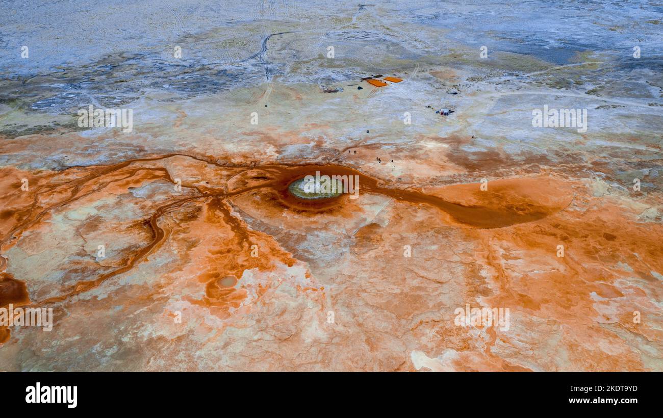 Qinghai Aiken spring aerial Angle Stock Photo - Alamy