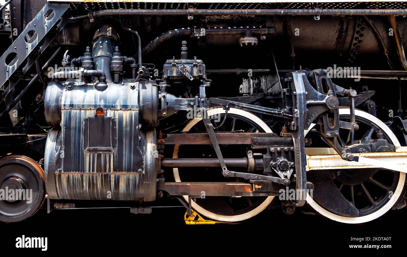 steam punk style mechanical background Stock Photo - Alamy