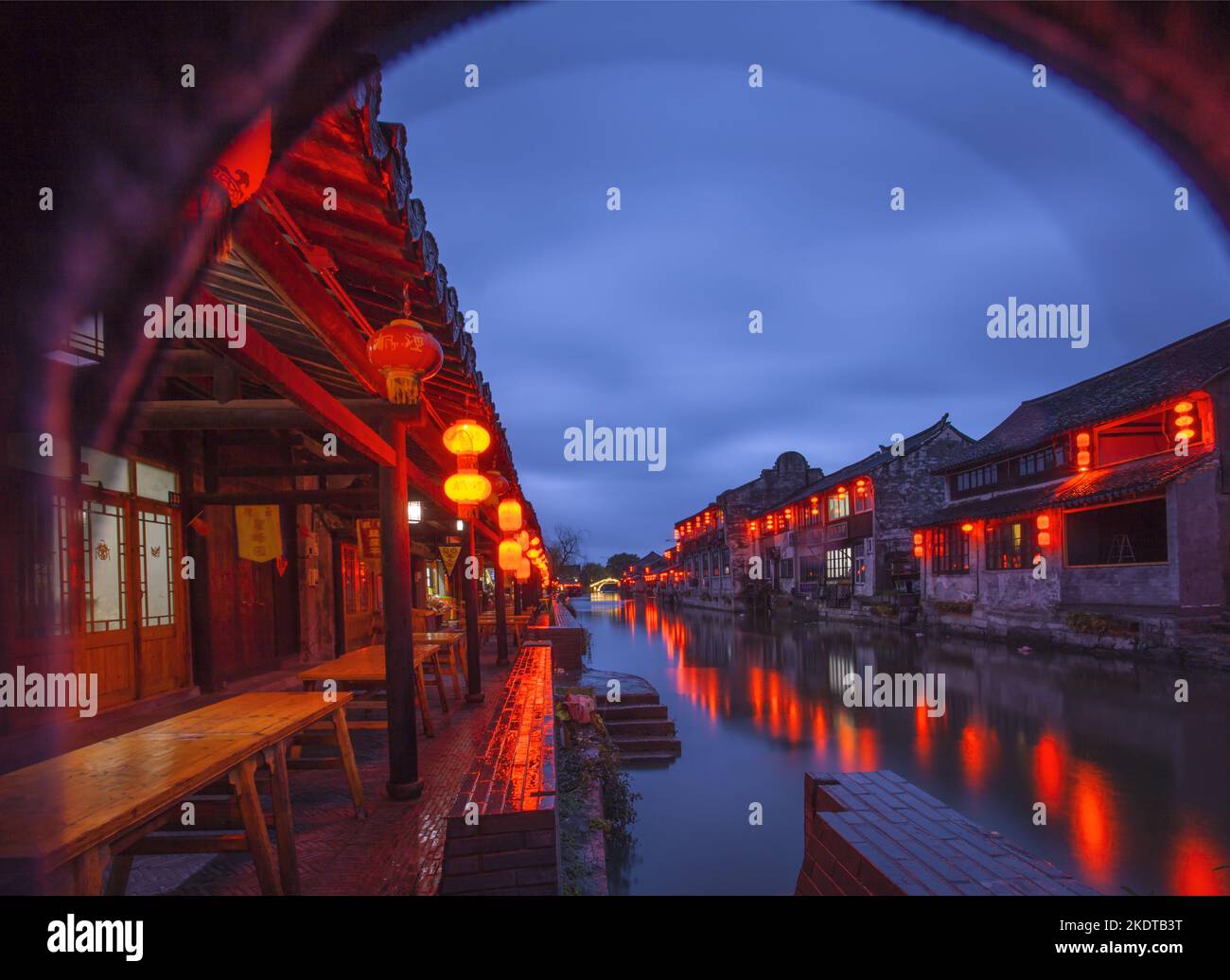 Shanghai fengjing ancient town Stock Photo - Alamy