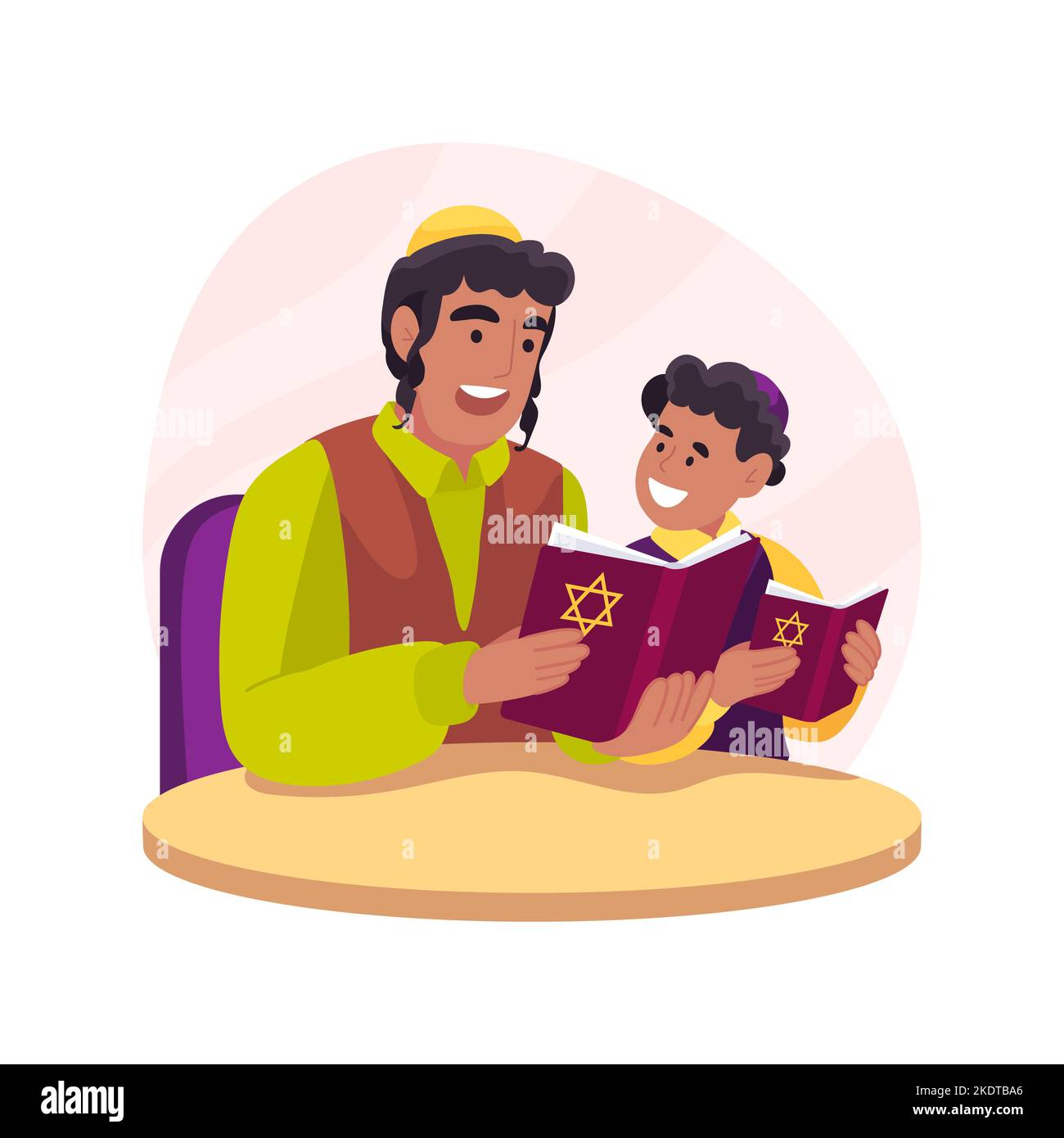Orthodox Family isolated cartoon vector illustration Stock Vector Image ...