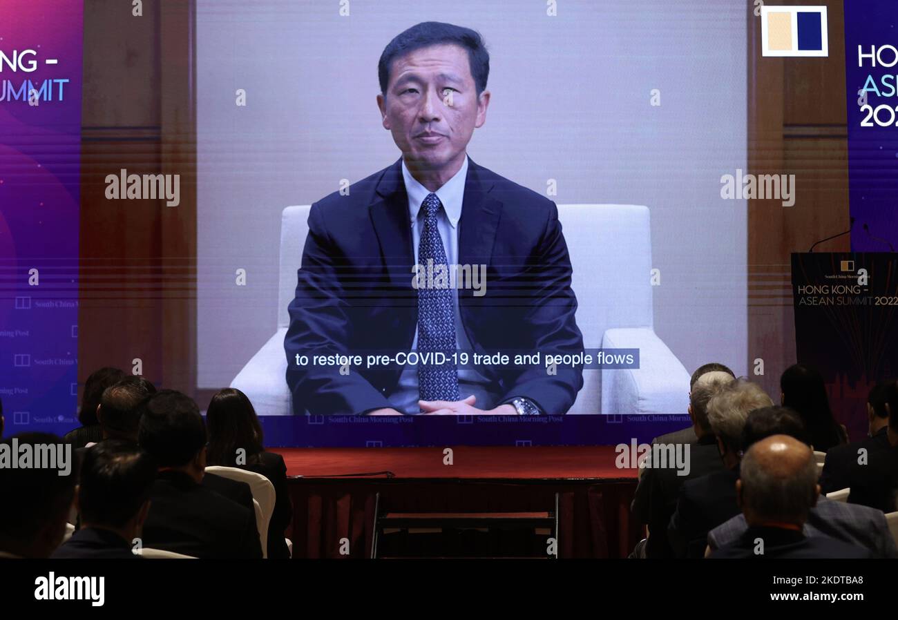 Minister for Health Republic of Singapore Ong Ye Kung, delivering a ...