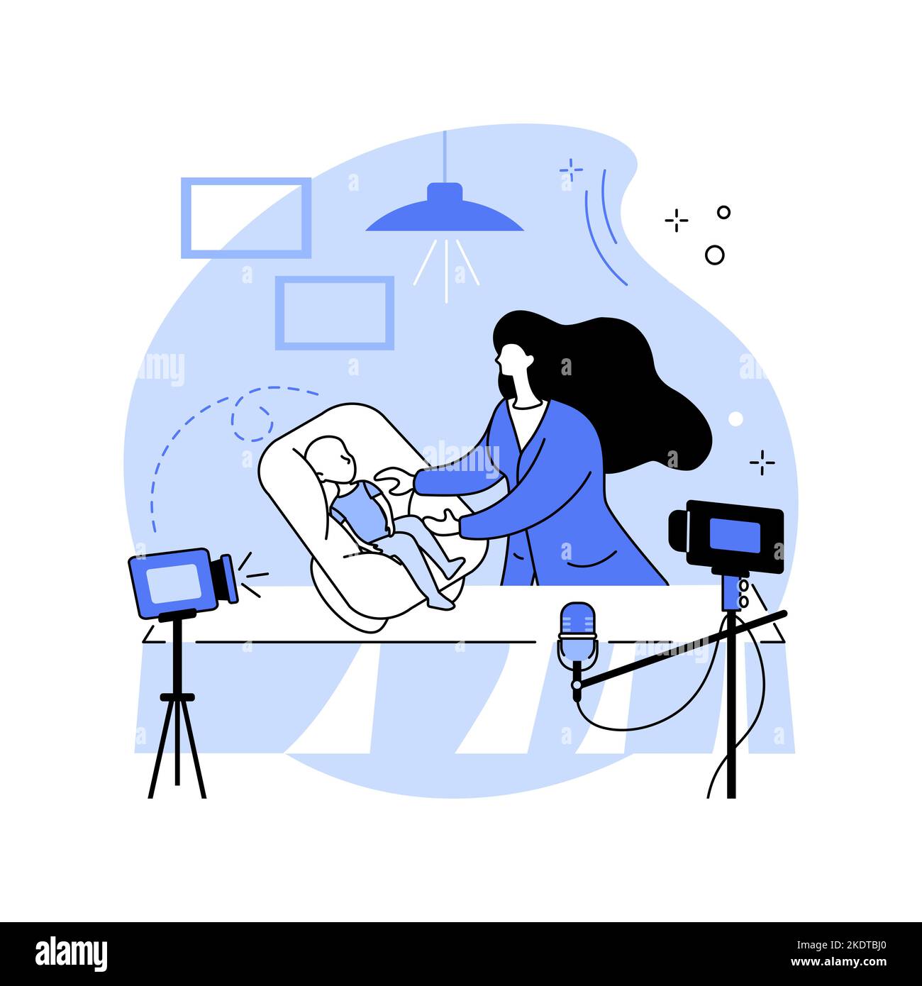 Sleep consultant isolated cartoon vector illustrations Stock Vector ...