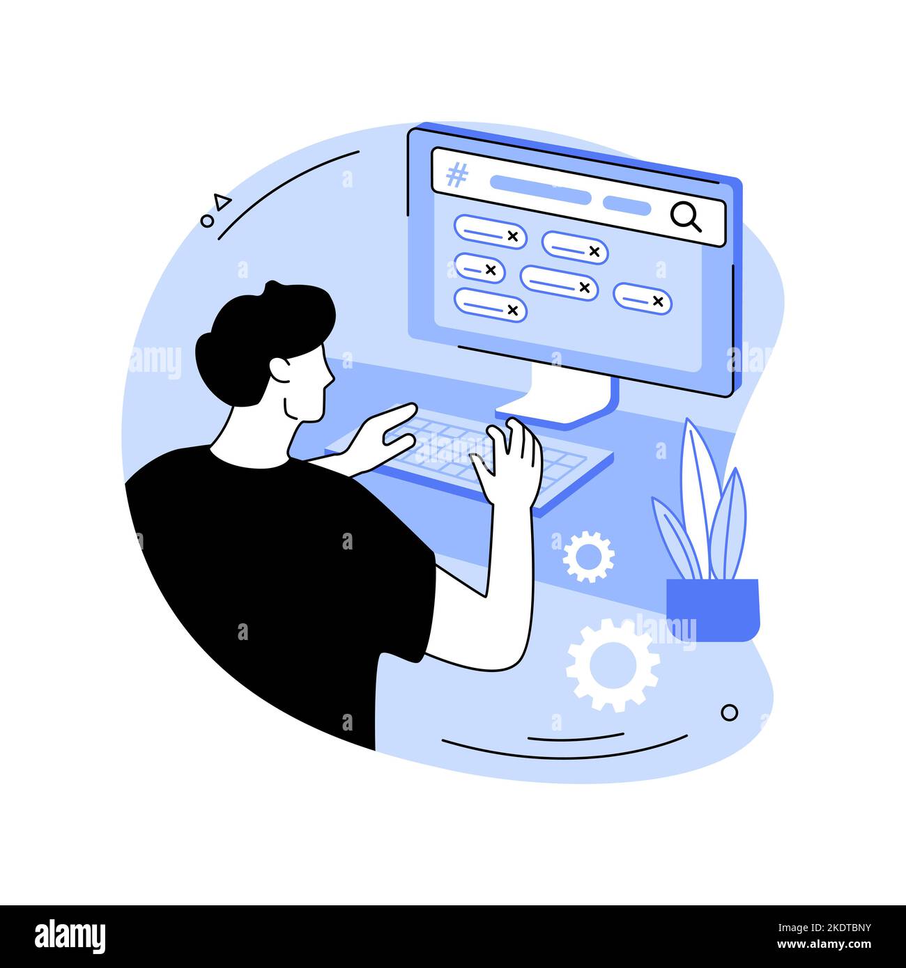 Seo Specialist Isolated Cartoon Vector Illustrations Stock Vector Image And Art Alamy