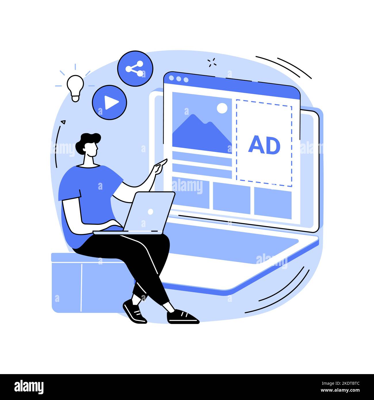 Creates content Stock Vector Images - Alamy