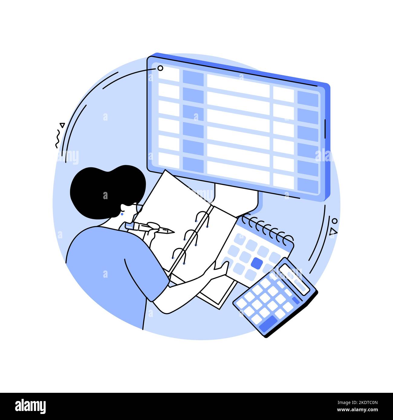 Accountants work Stock Vector Images - Alamy