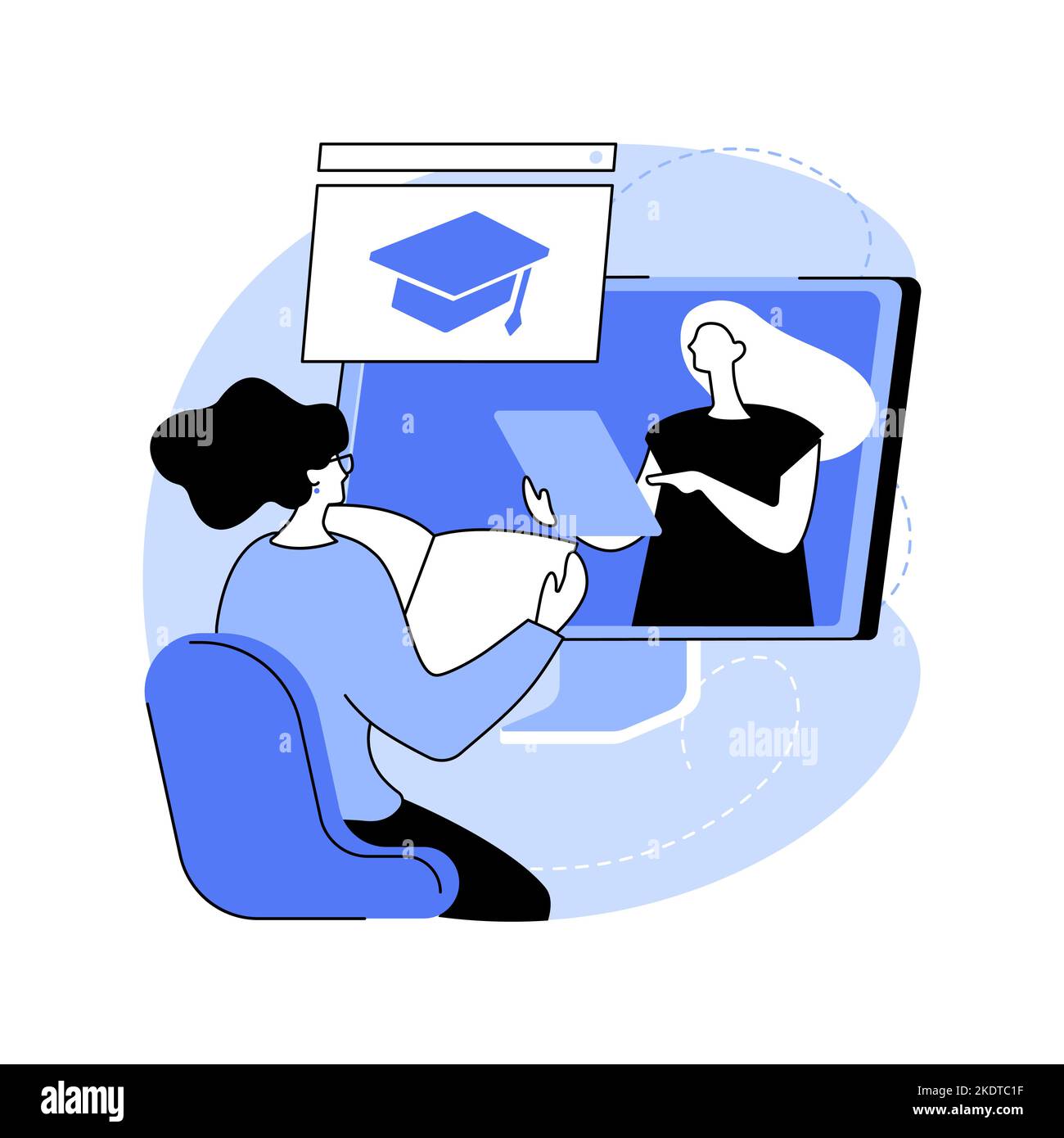 School program tutor isolated cartoon vector illustrations Stock Vector ...