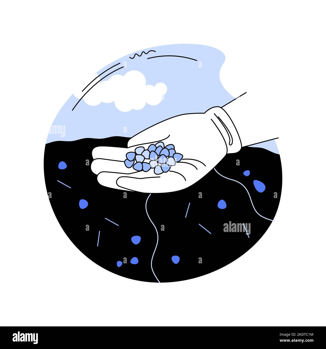 Sowing seeds field Stock Vector Images - Alamy