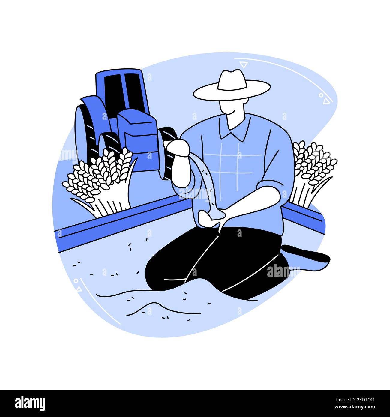 Harvesting isolated cartoon vector illustrations Stock Vector Image ...