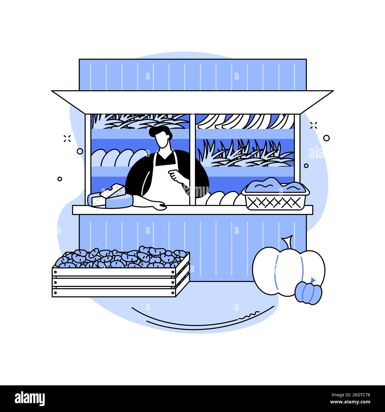 Roadside stands isolated cartoon vector illustrations Stock Vector Image & Art - Alamy