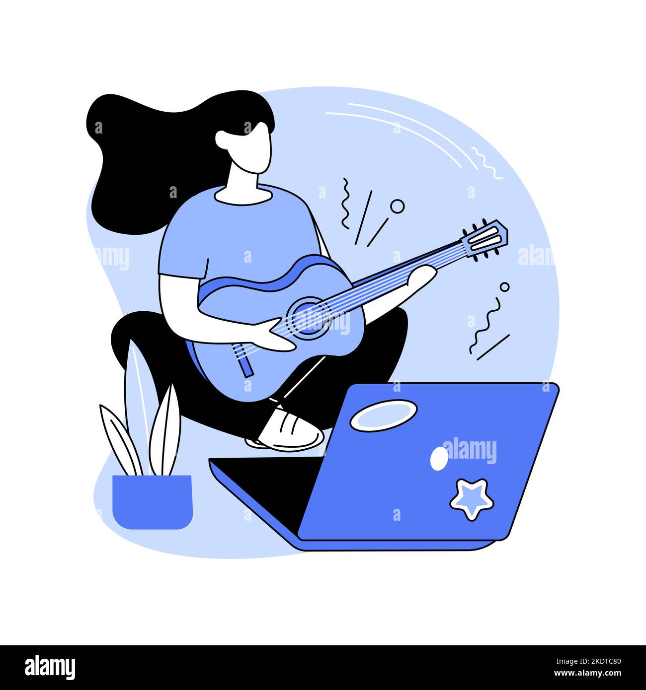 Music classes isolated cartoon vector illustrations Stock Vector Image ...