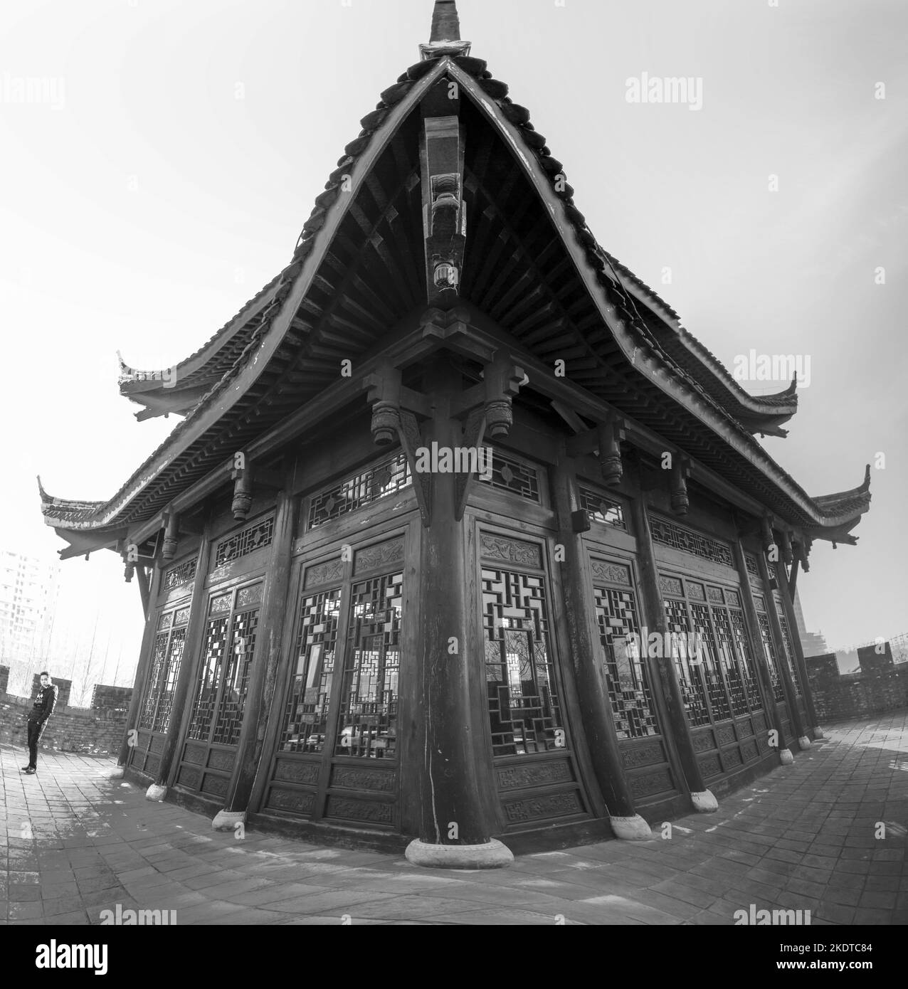 Hanzhong wanshou temple Black and White Stock Photos & Images - Alamy