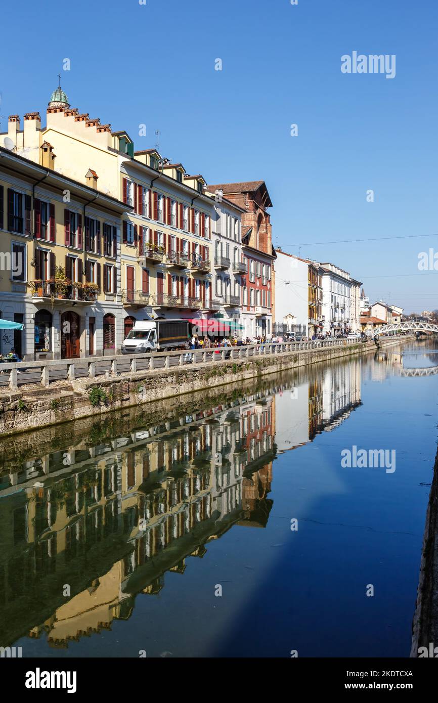 Milan, Italy - March 23, 2022: Navigli Milano Restaurant And Bar ...