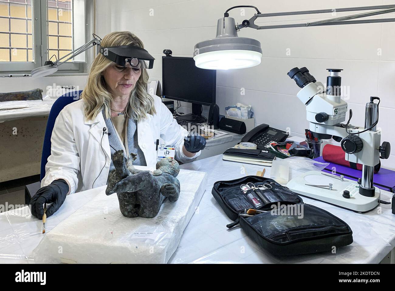 Archaeologists have unearthed 24 ancient bronze statues at the San ...