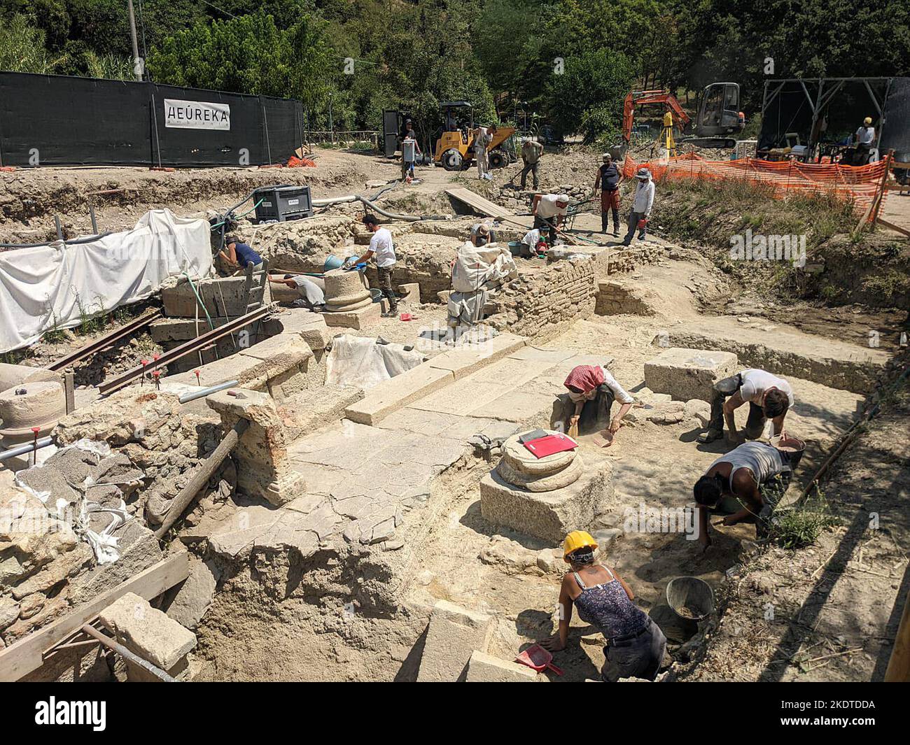 Archaeologists have unearthed 24 ancient bronze statues at the San ...