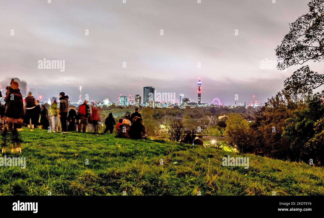 London skyline view from primrose hill hi-res stock photography and ...