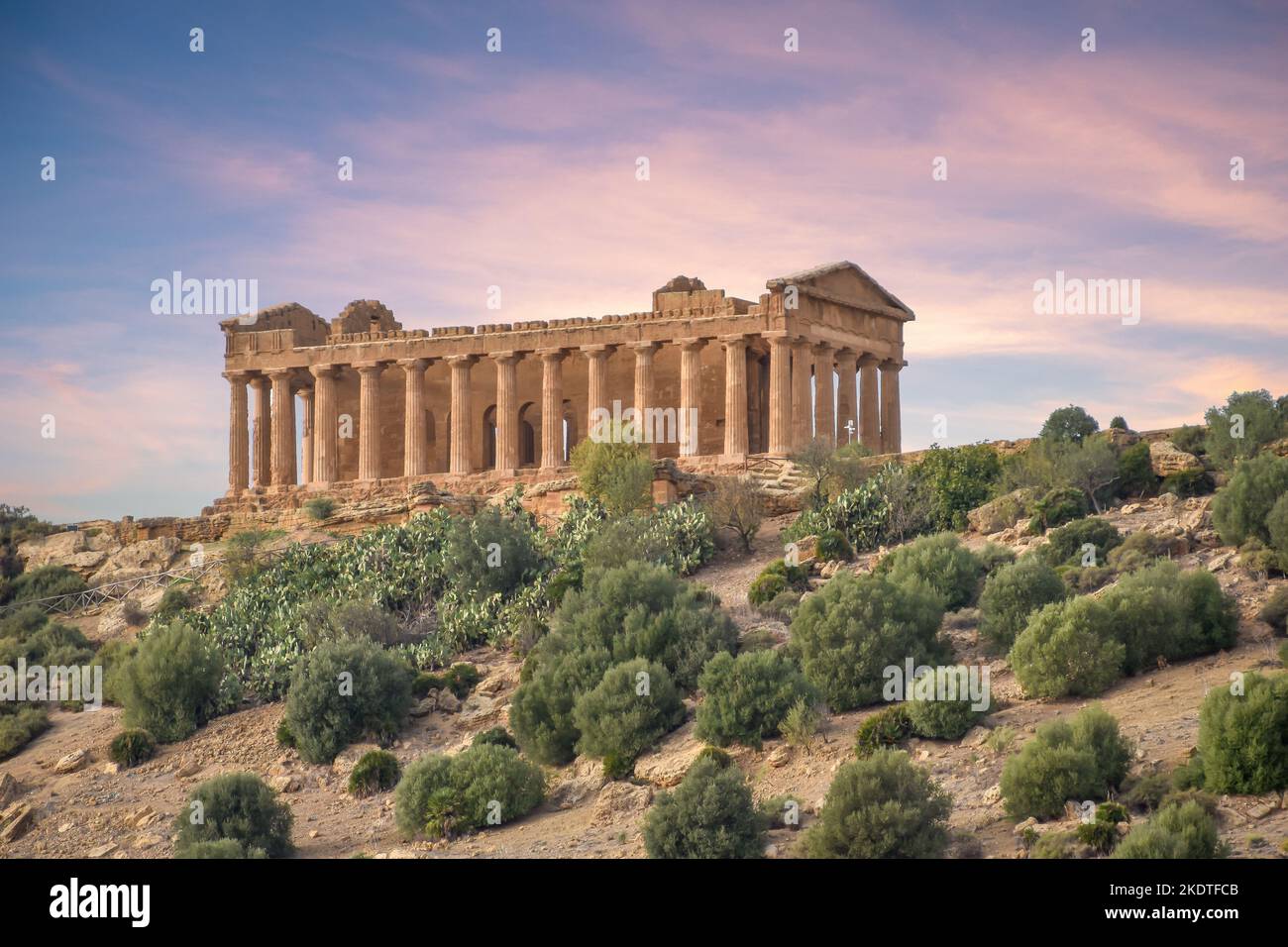 classical greek temple in agrigento Stock Photo - Alamy