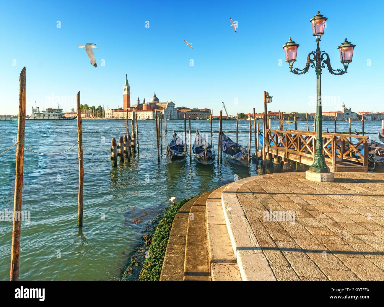 Gondolas on the Grand Canal in Venice Stock Photo - Alamy