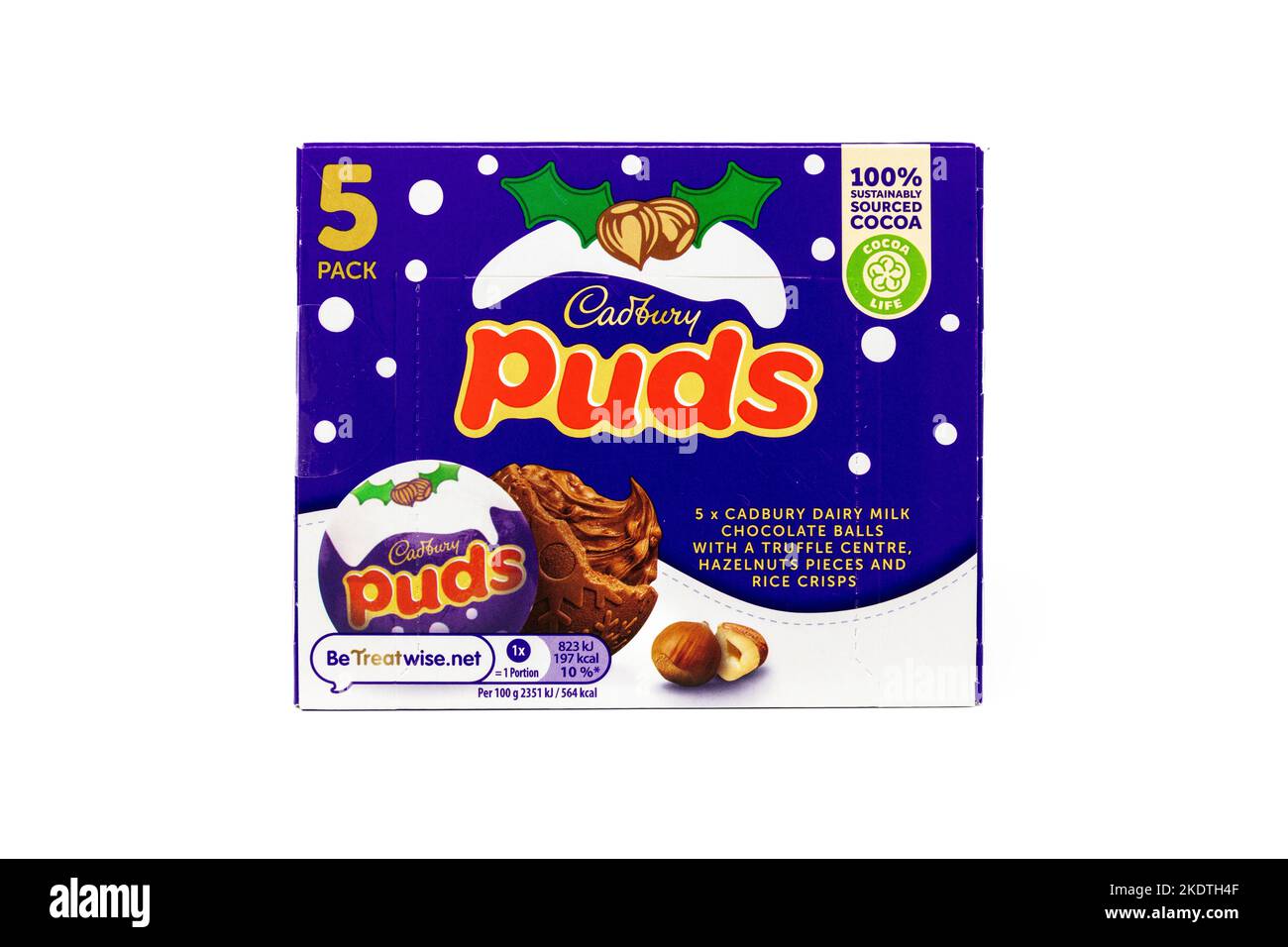 Cadbury Dairy Milk Chocolate Puds 5 pack Stock Photo - Alamy