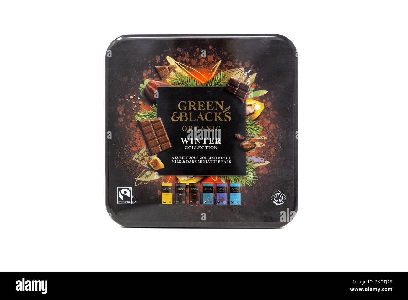 Green & Black's Organic Winter Collection Dark & Milk Chocolate Tin ...