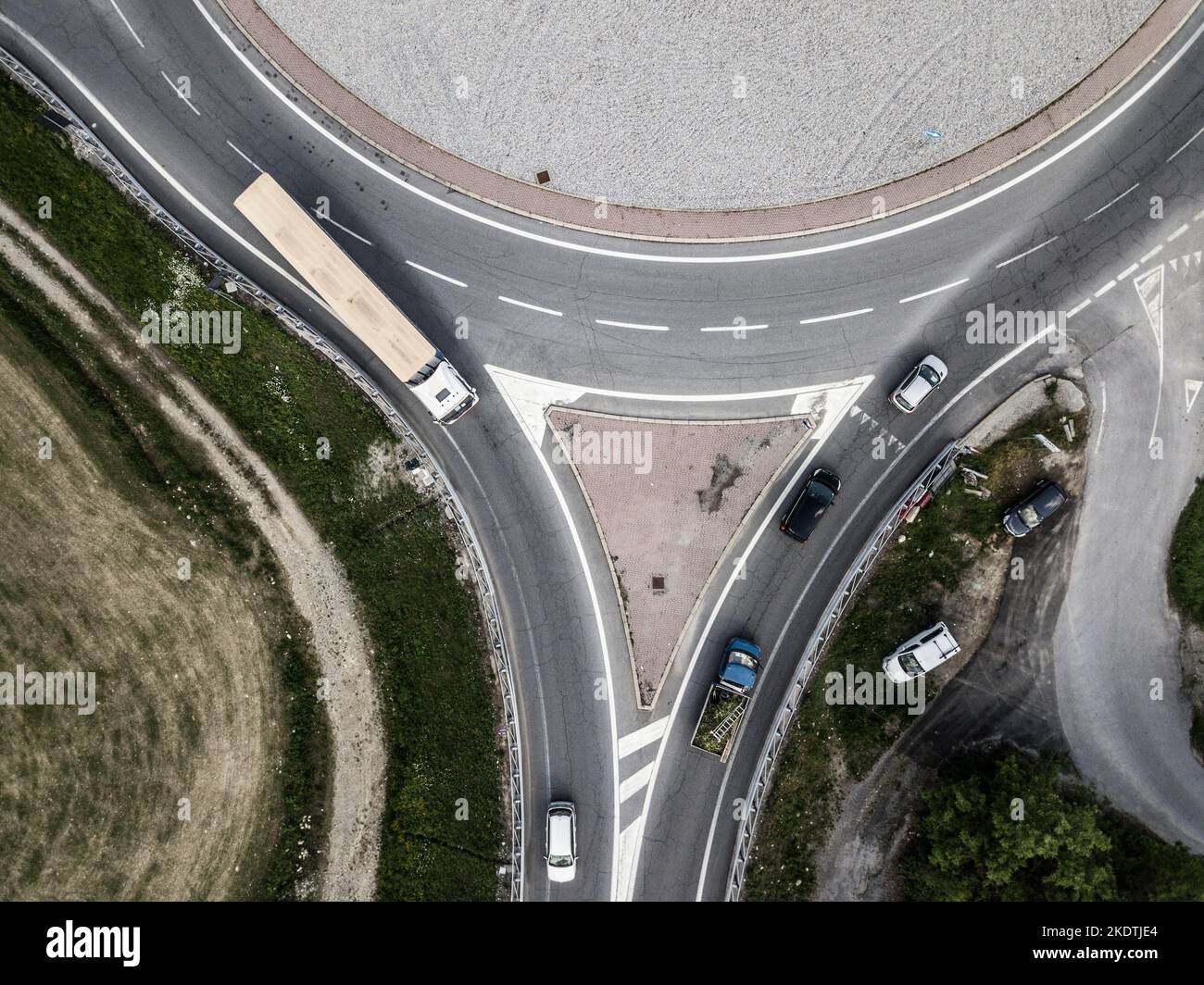Road intersection at rush hour Stock Photo - Alamy