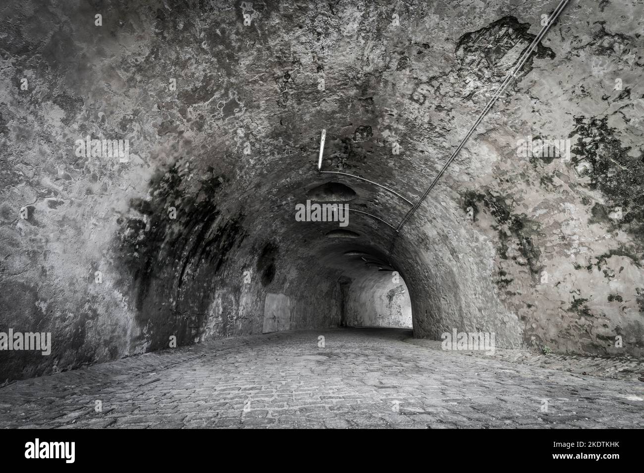 Underground tunnel in a historic castle Stock Photo - Alamy