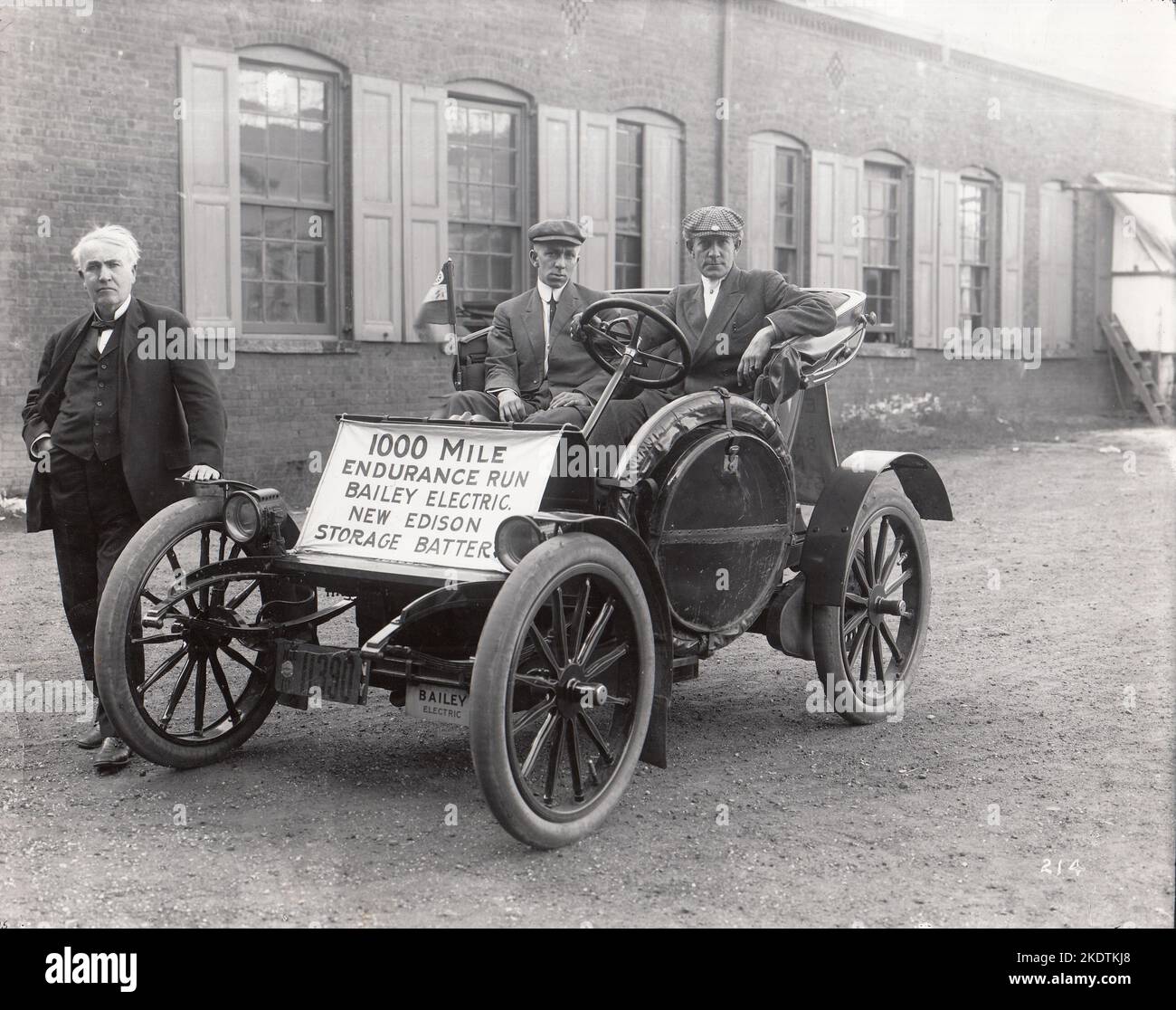 Thomas Edison and Captain W. Langdon and Frank McGuiness print to the ...