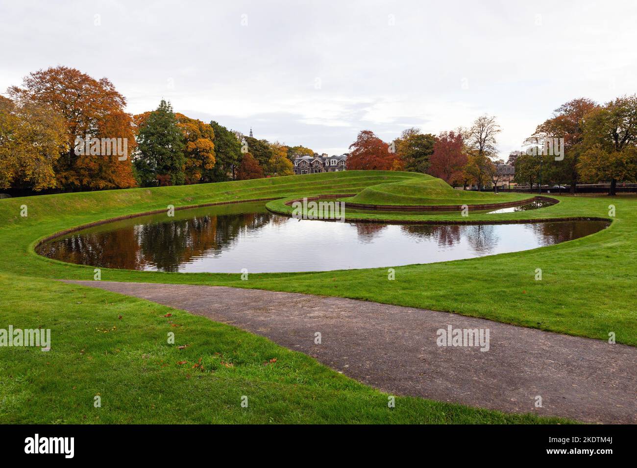 Landform created by Charles Jencks, Scottish National Gallery of Modern ...