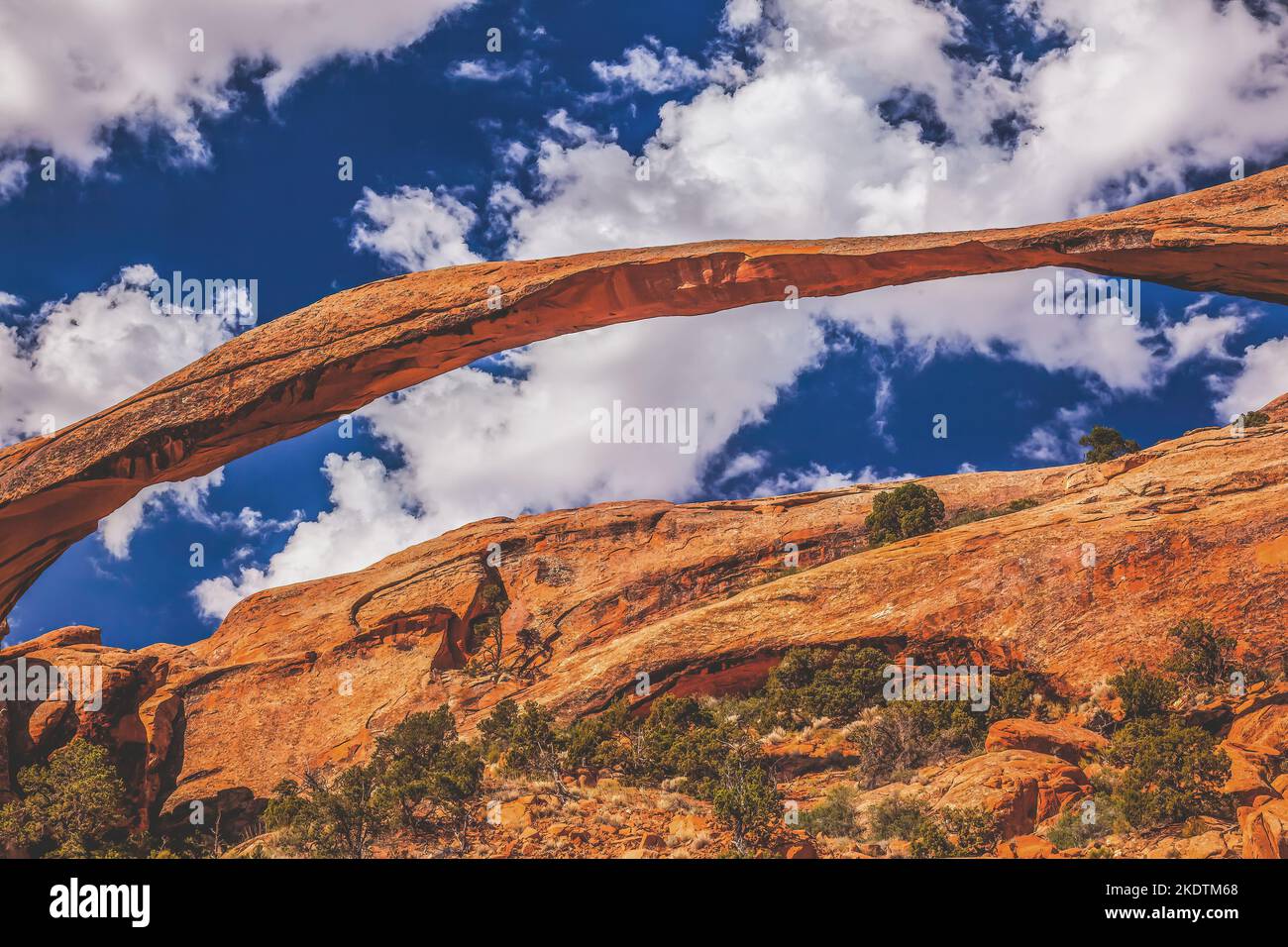 Landscape Arch Close Up Rock Canyon Abstract Devils Garden Arches ...