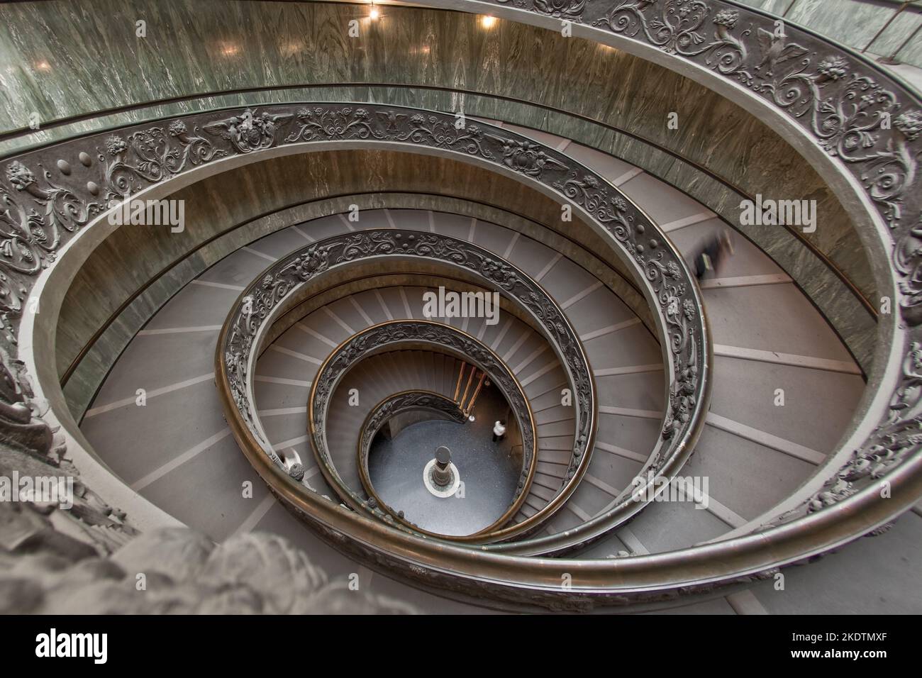 Italy. Lazio. Rome. Vatican Museums. The Bramante staircase is a famous ...