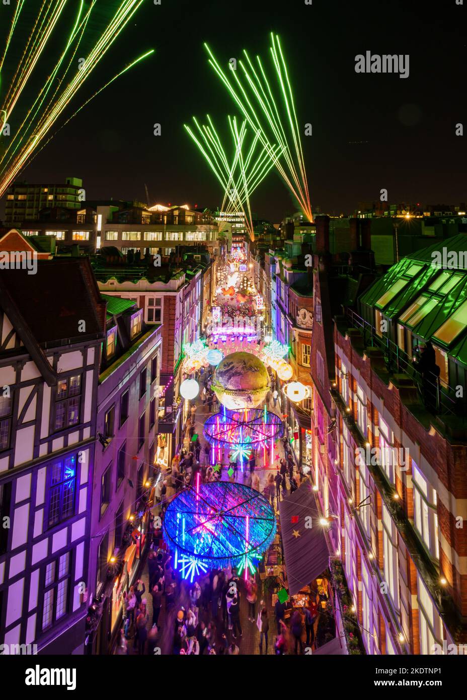 EDITORIAL USE ONLY General views of this year's Carnaby Christmas ...