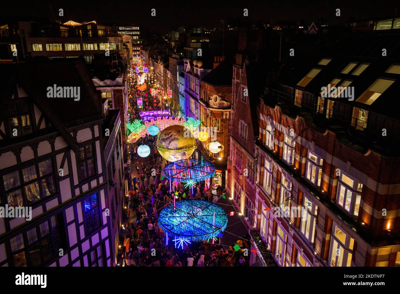 Celebrates 25 years carnaby street christmas lights hi-res stock ...