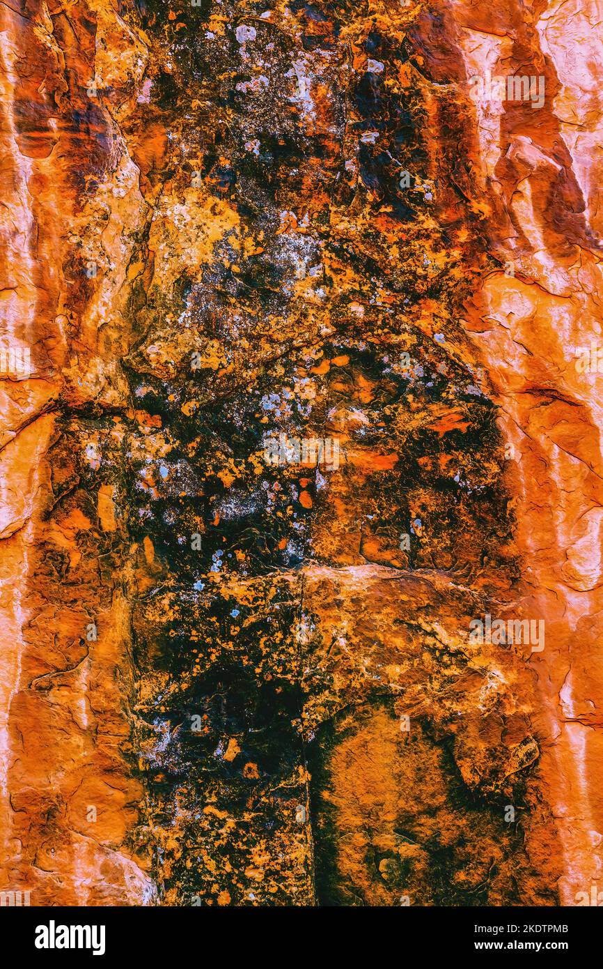 Brown Yellow Orange Rock Canyon Abstract Devils Garden Arches National ...