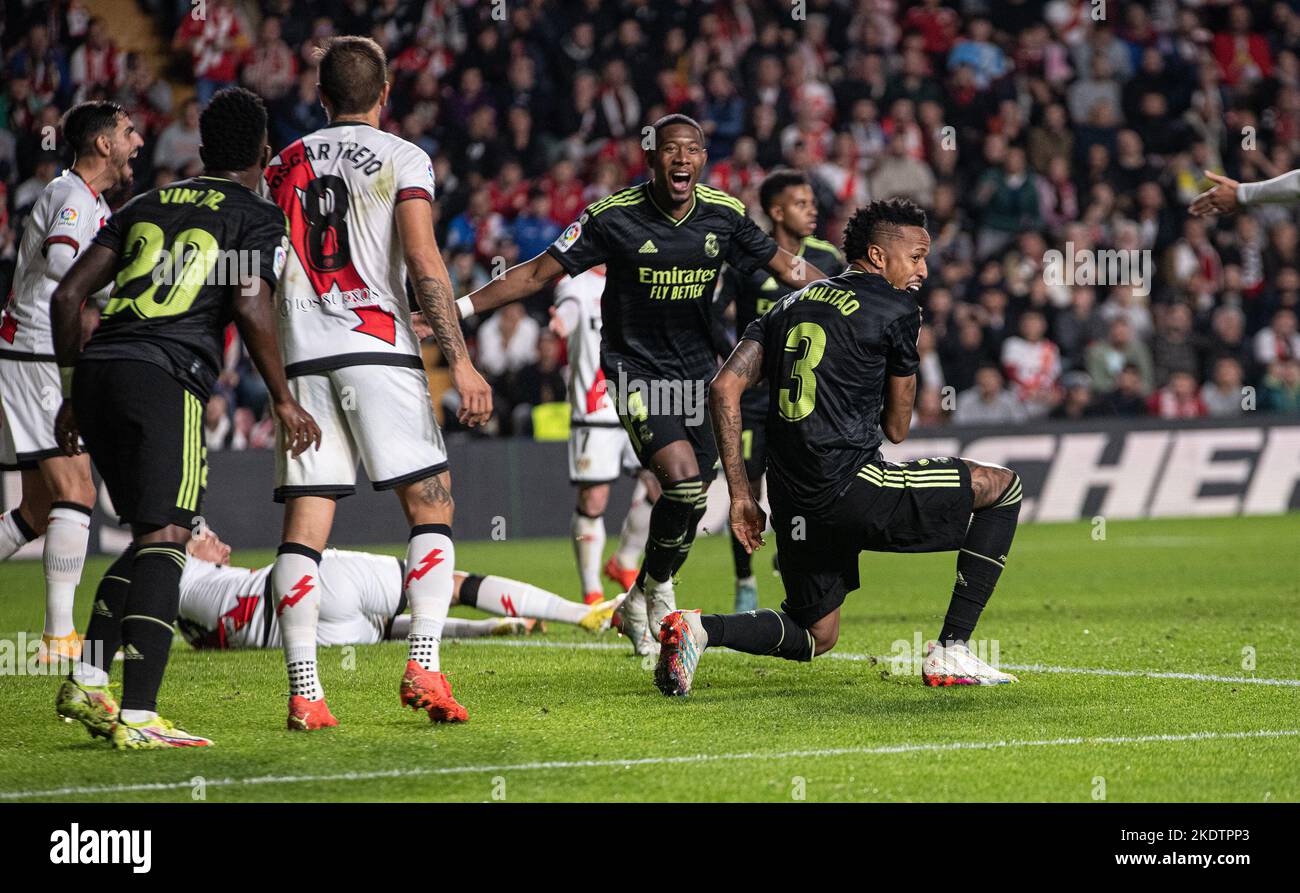 7th November 2022; Stadium Vallecas, Madrid, La Liga Santander, Rayo ...