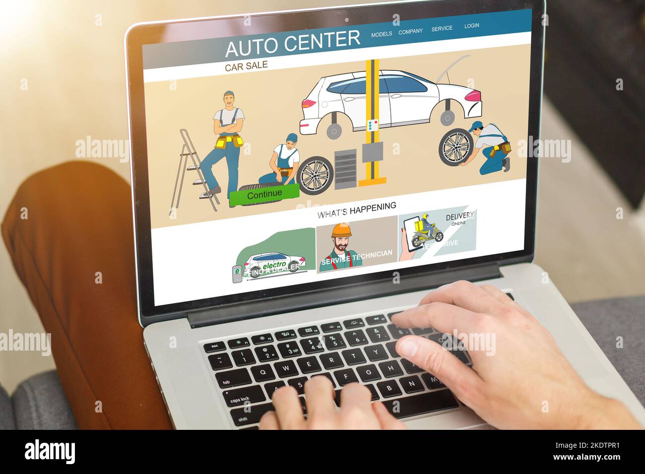 auto center Communication Connection Online Concept Stock Photo - Alamy
