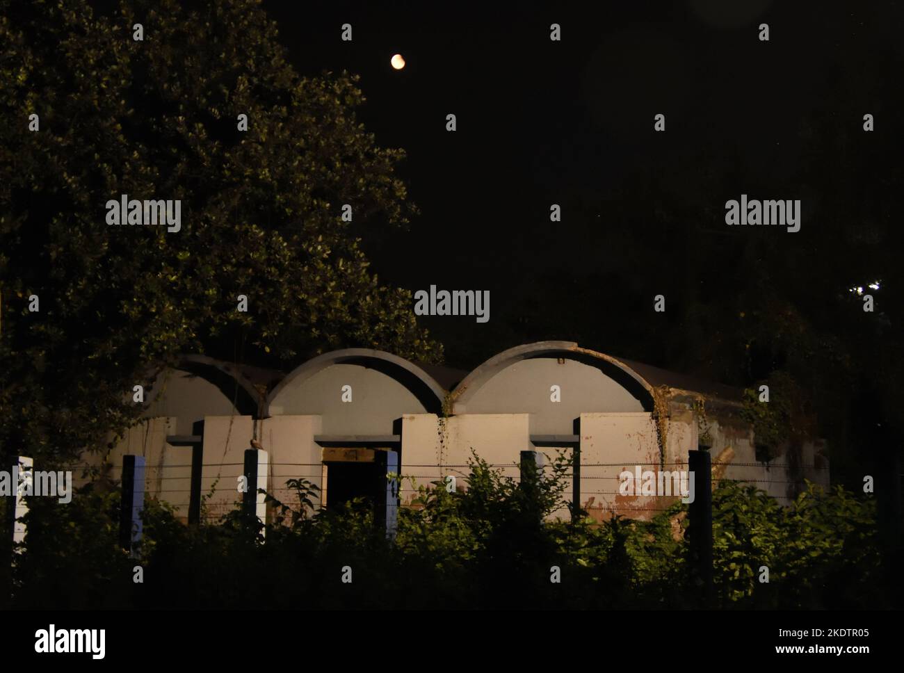 Kolkata, India. 8th Nov, 2022. Partial lunar eclipse observed on the ...