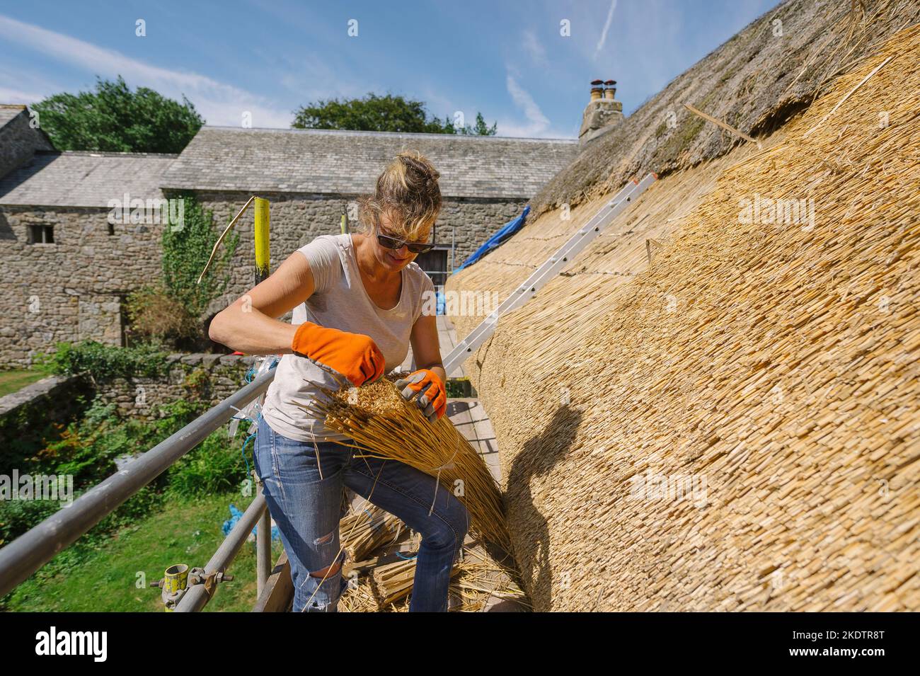 Picture By Jim Wileman - Jane Rush, pictured at Lower Jurston Farm, near Chagford, Devon. Jane ...