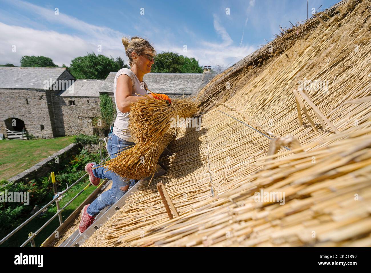 Picture By Jim Wileman - Jane Rush, pictured at Lower Jurston Farm, near Chagford, Devon. Jane ...
