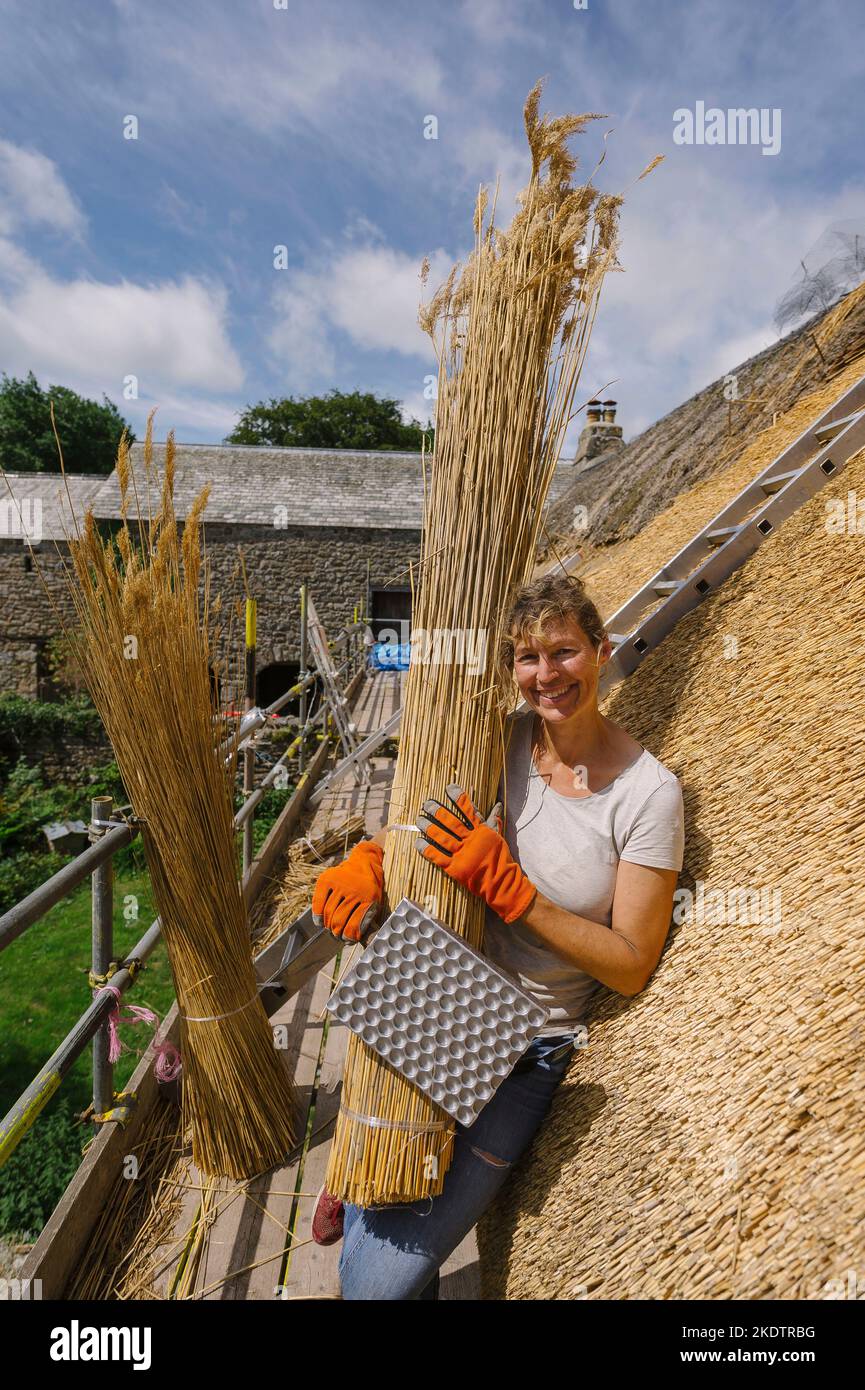 Picture By Jim Wileman - Jane Rush, pictured at Lower Jurston Farm, near Chagford, Devon. Jane ...