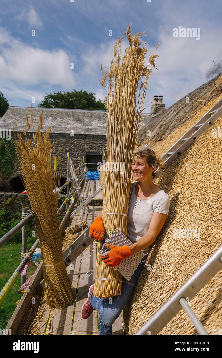 Picture By Jim Wileman - Jane Rush, pictured at Lower Jurston Farm, near Chagford, Devon. Jane ...