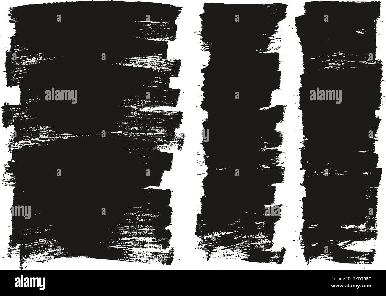 Flat Paint Brush Thin Long & Short Background Mix High Detail Abstract ...